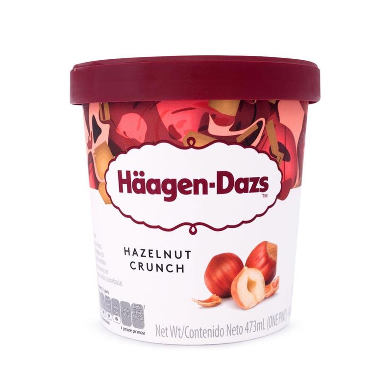 Helado hazelnut crunch Haagen dazs en pote 743 ml. - Carrefour
