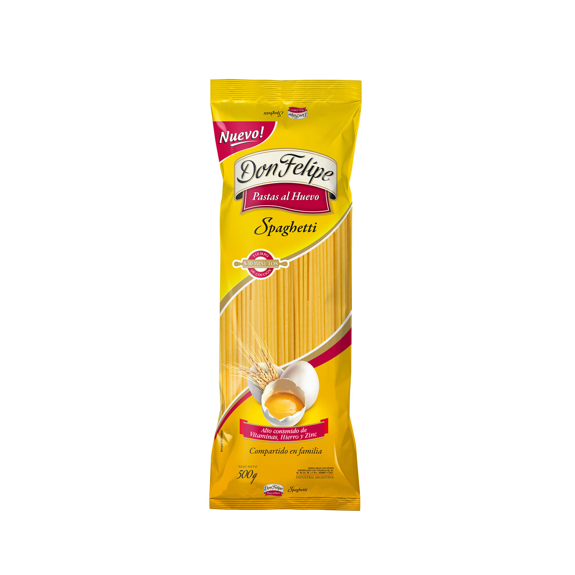 Fideos spaghetti al huevo Don felipe 500 g. - Carrefour