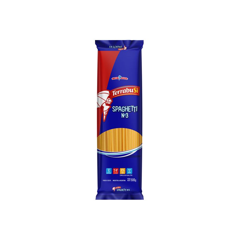 Fideos spaghetti N3 Terrabusi 500 g. - Carrefour