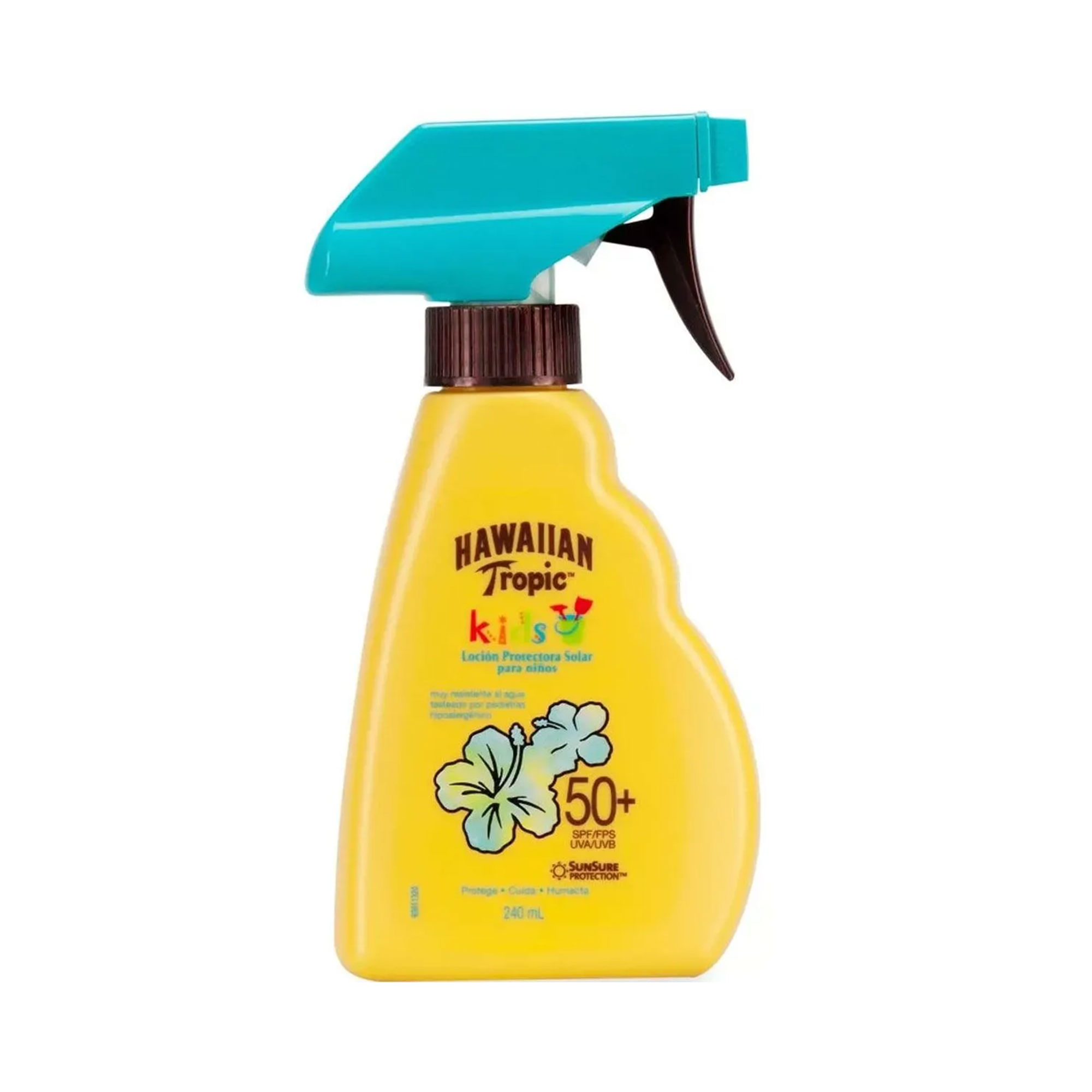 Protector solar Hawaiian tropic para niños SPF50 spary 200 cc. - Carrefour