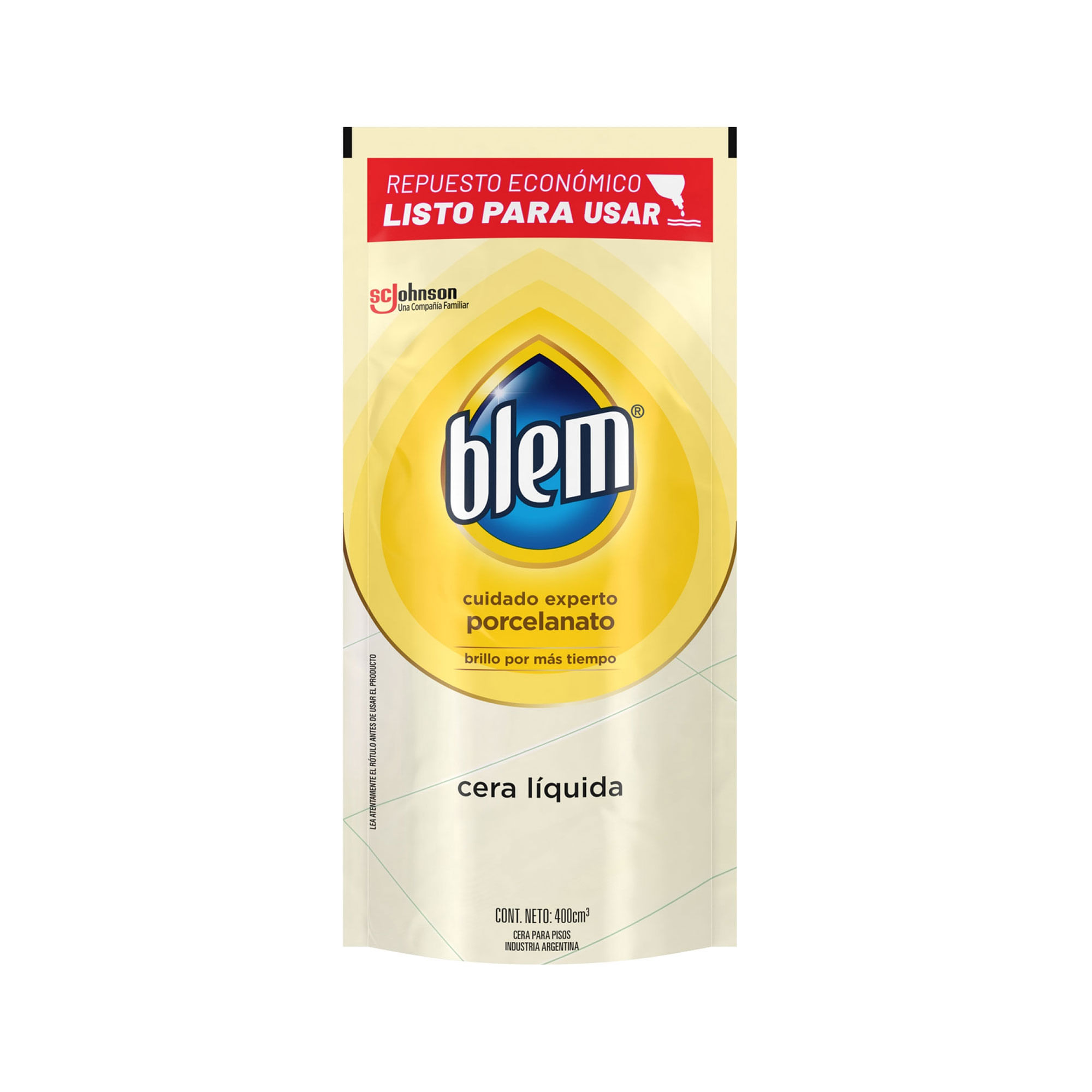 Cera líquida pisos porcelanato Blem incoloro repuesto económico 450 ml ...