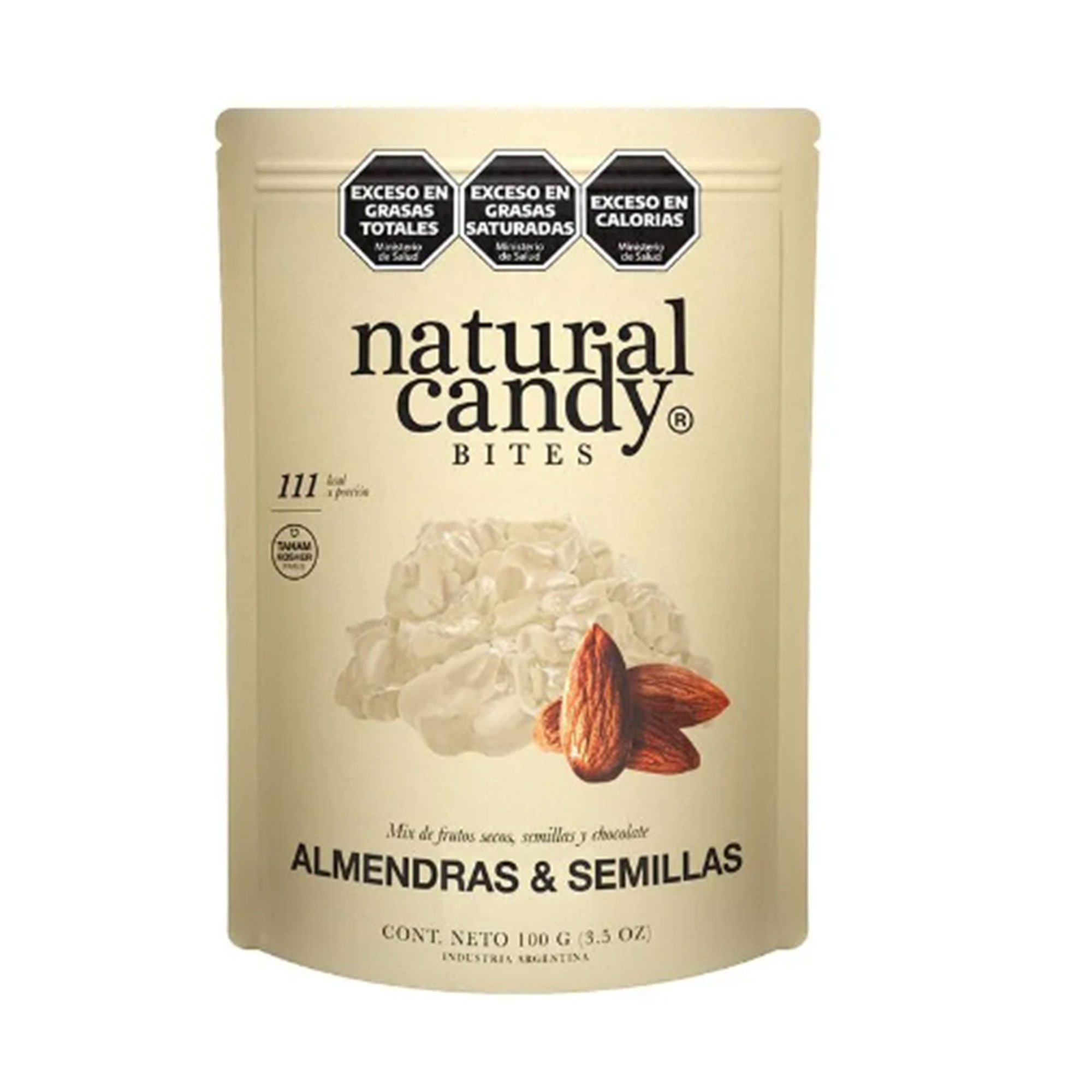 Almedras con chocolate blanco Natural Candy 100 g. - Carrefour
