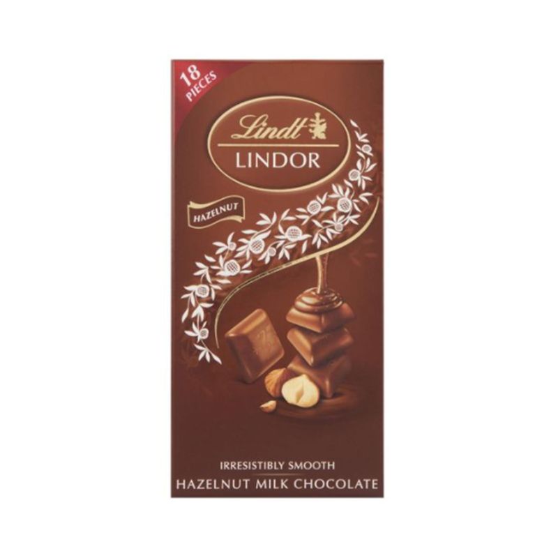 Tableta de chocolate con avellandas Lindt lindor 100 g. - Carrefour