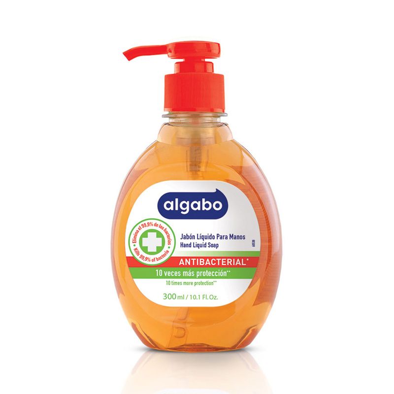 Jabón líquido antibacterial algabo 300 cc. - Carrefour
