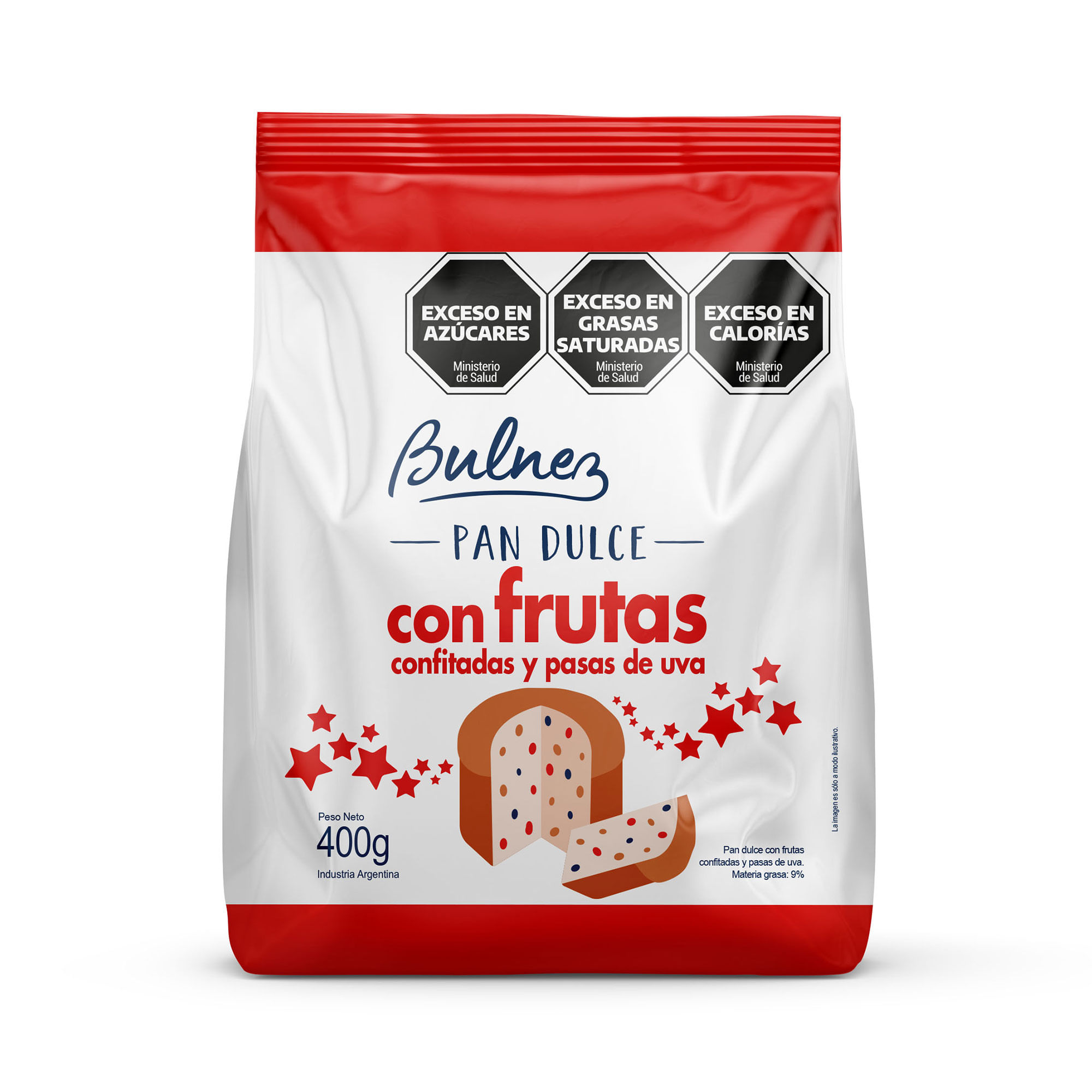 Pan dulce con frutas Bulnez 400 g. - Carrefour