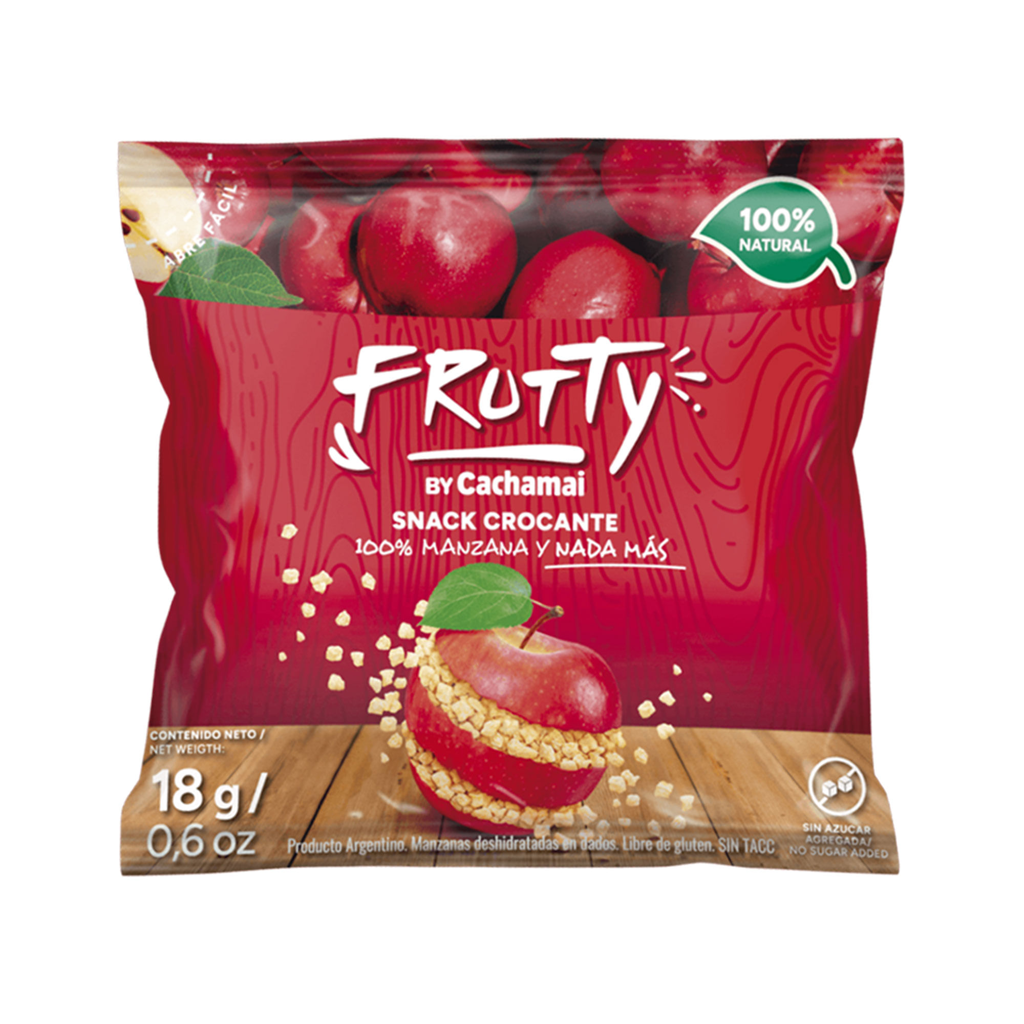 Snack manzana roja deshidratada Frutty 18 g. - Carrefour