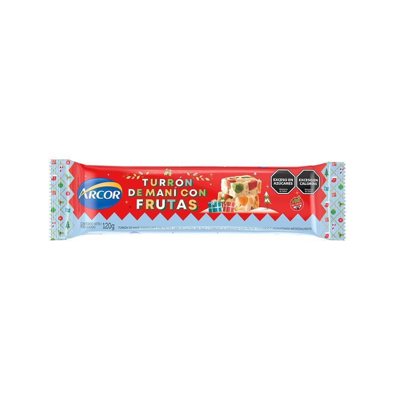 Turron Arcor de mani con frutas flow pack 120 g. - Carrefour