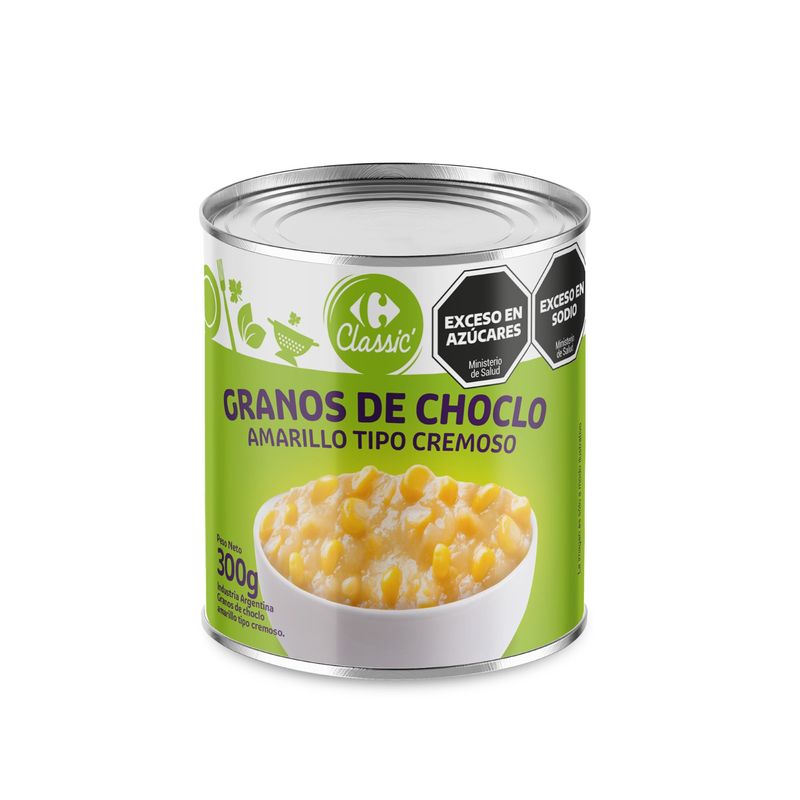 Choclo cremoso amarillo Carrefour classic en lata 300 g. - Carrefour