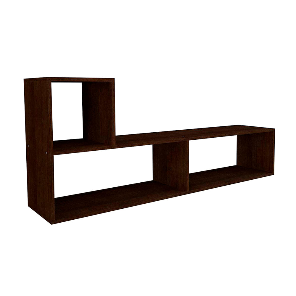 Rack para TV mesa led estante modular en L Mosconi WENGUE - Carrefour