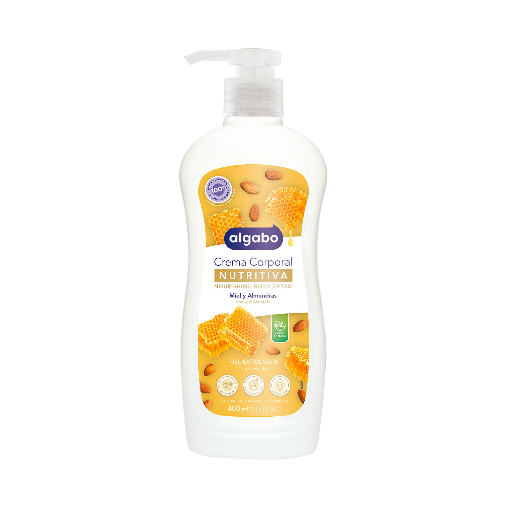 Crema corporal Algabo miel y almendras 400 cc. - Carrefour