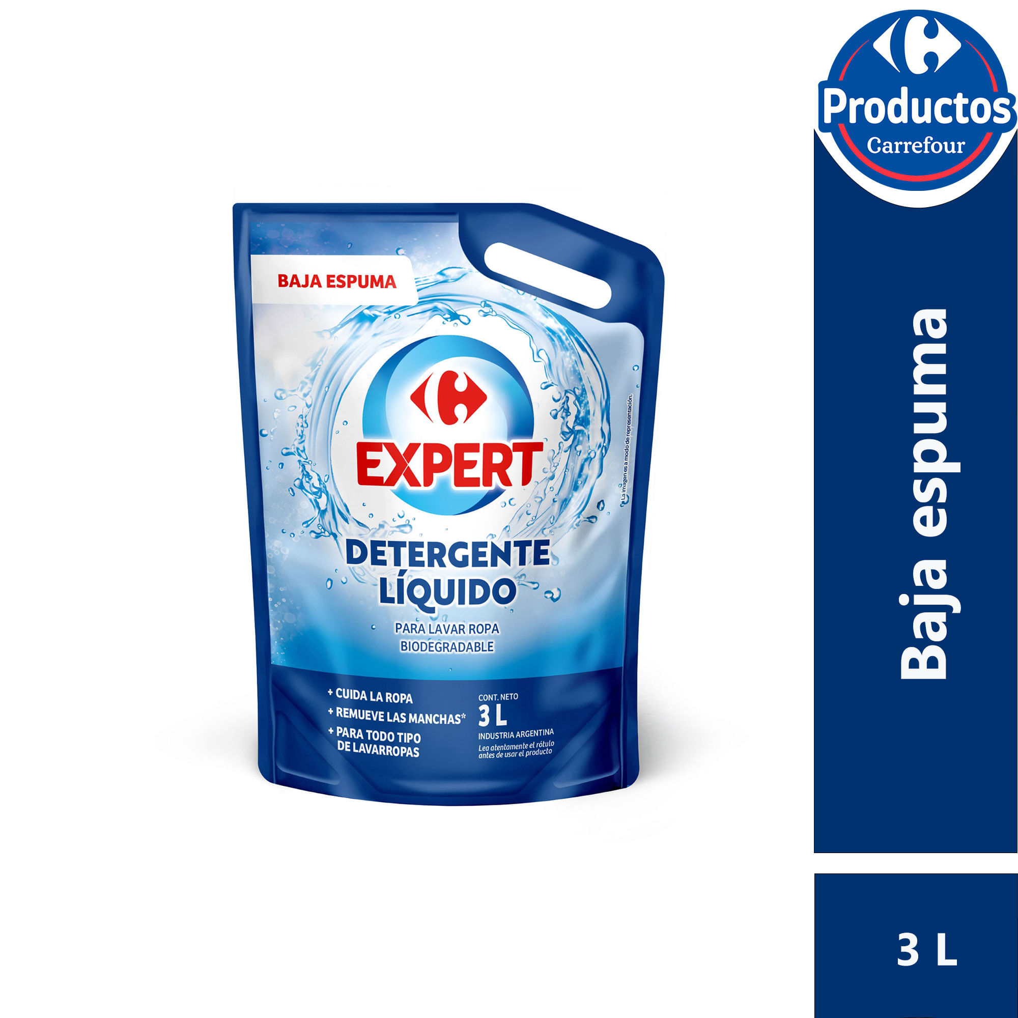 Detergente baja espuma Carrefour expert dp 3000 cc. - Carrefour