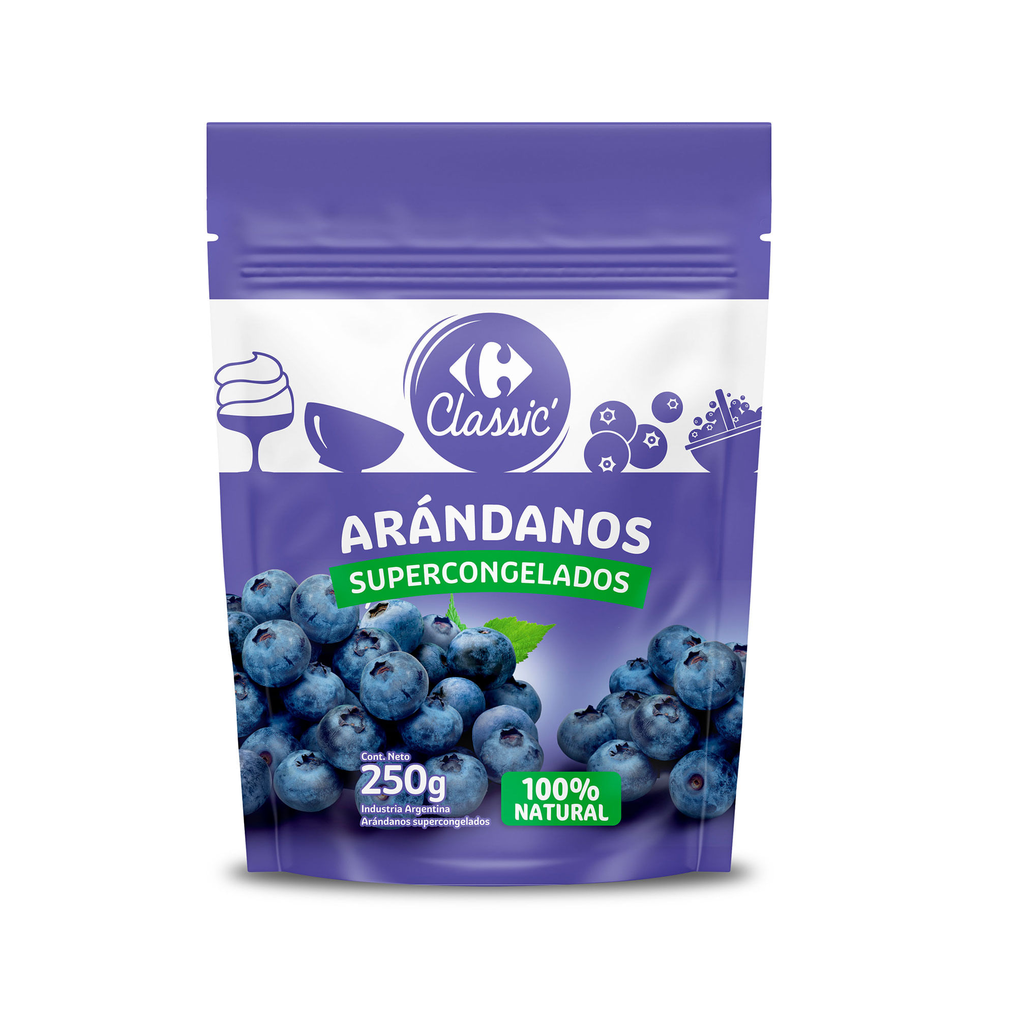 Arándanos congelados Carrefour classic dp 250 g. - Carrefour