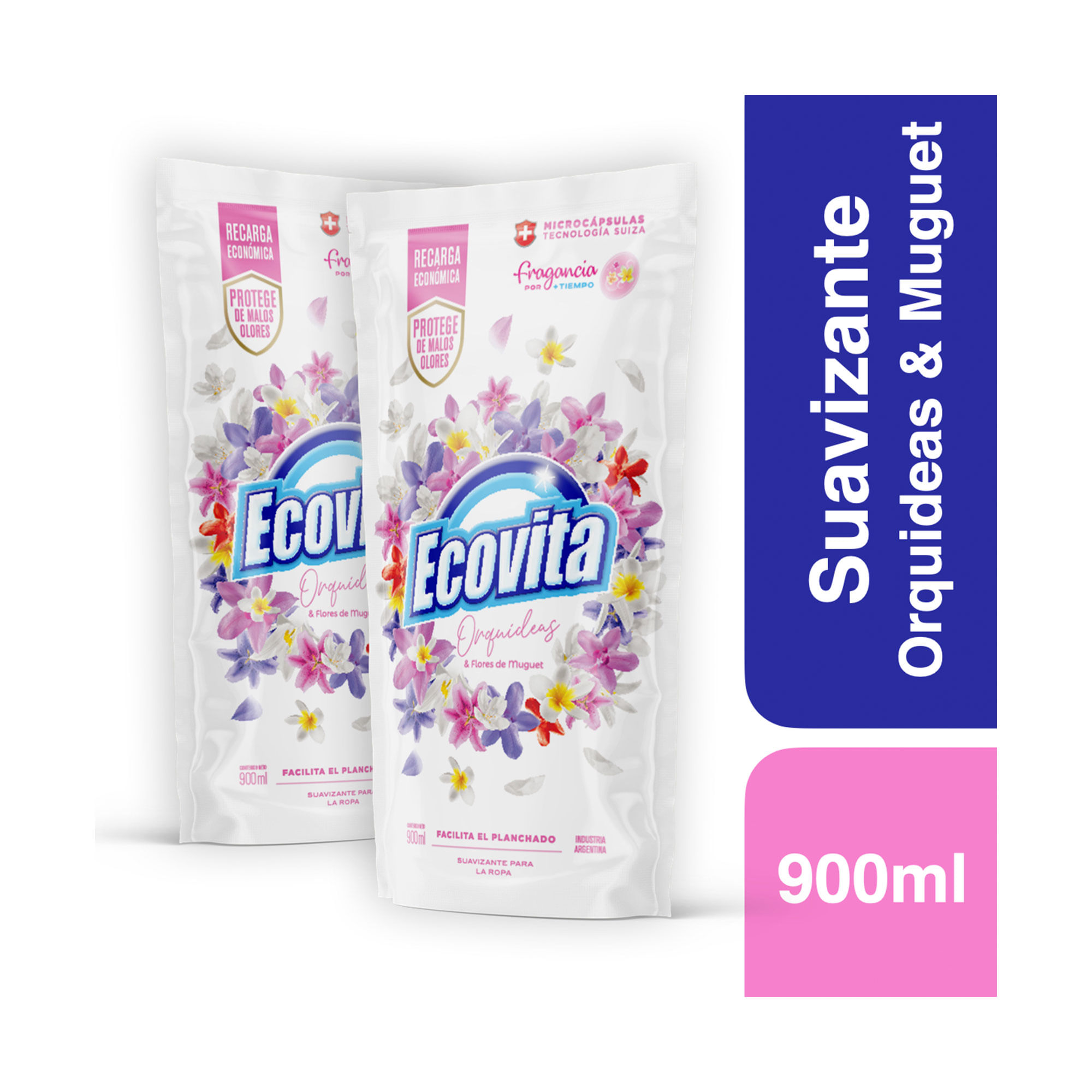 Suavizante para ropa Ecovita orquideas y muguet 900 cc. - Carrefour