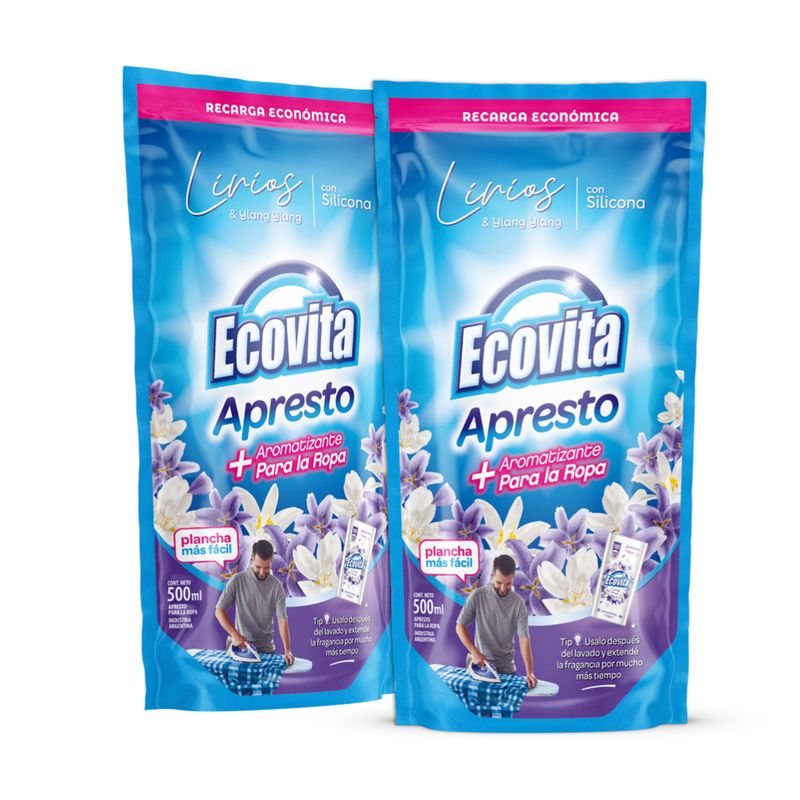 Apresto para ropa Ecovita con aroma lirios dp 500 cc. - Carrefour
