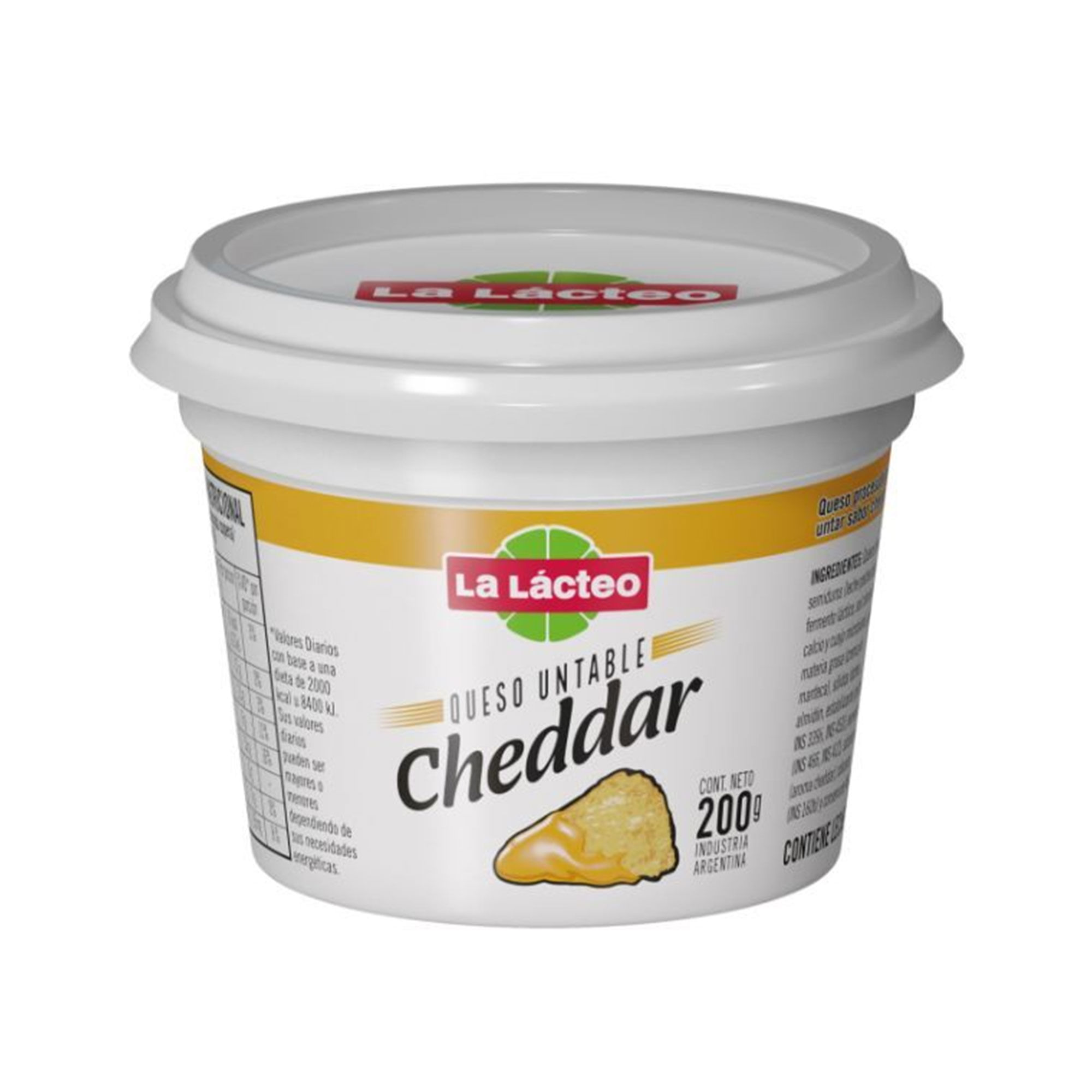 Queso untable La lacteo cheddar 200 g. - Carrefour