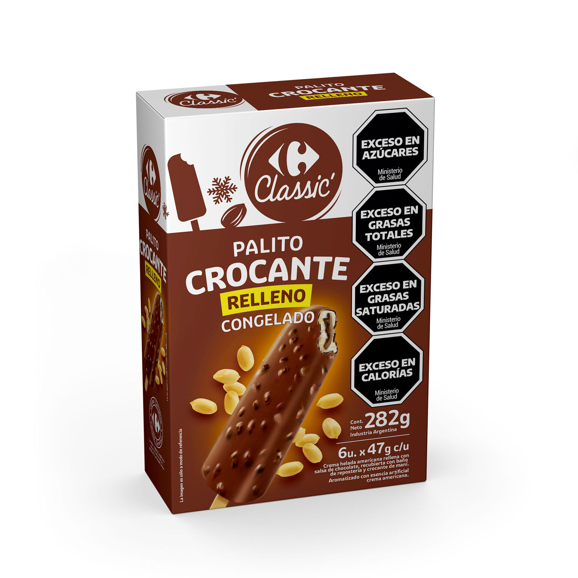 Palito crocante relleno Carrefour classic 282 g. - Carrefour