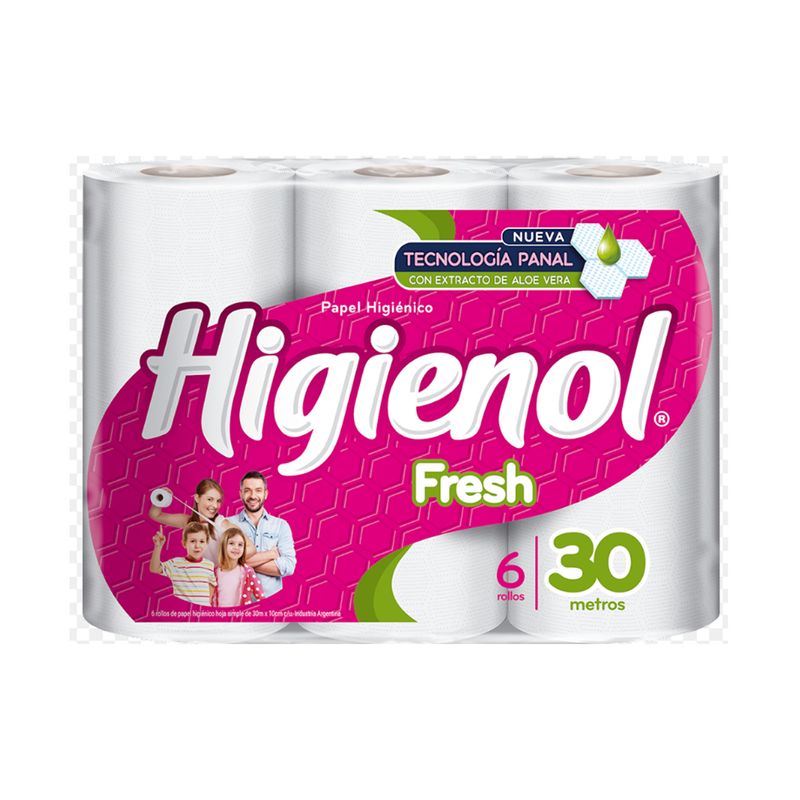 Papel Higienico Hoja Simple Higienol Aloe X6 30 Mts Carrefour