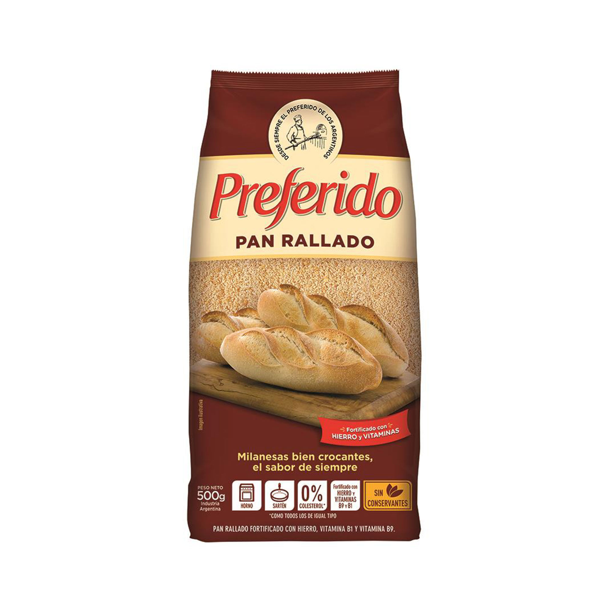 Pan rallado Preferido fortificado 500 g. - Carrefour