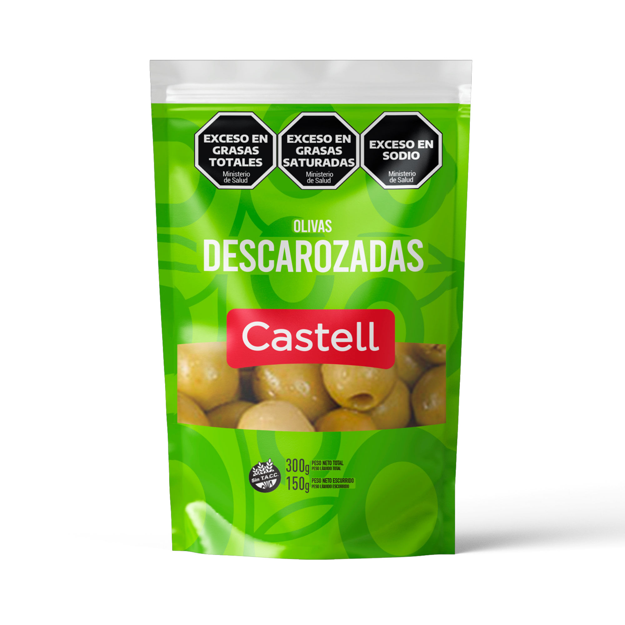 Aceitunas verdes Castell descarozadas 300 g. - Carrefour