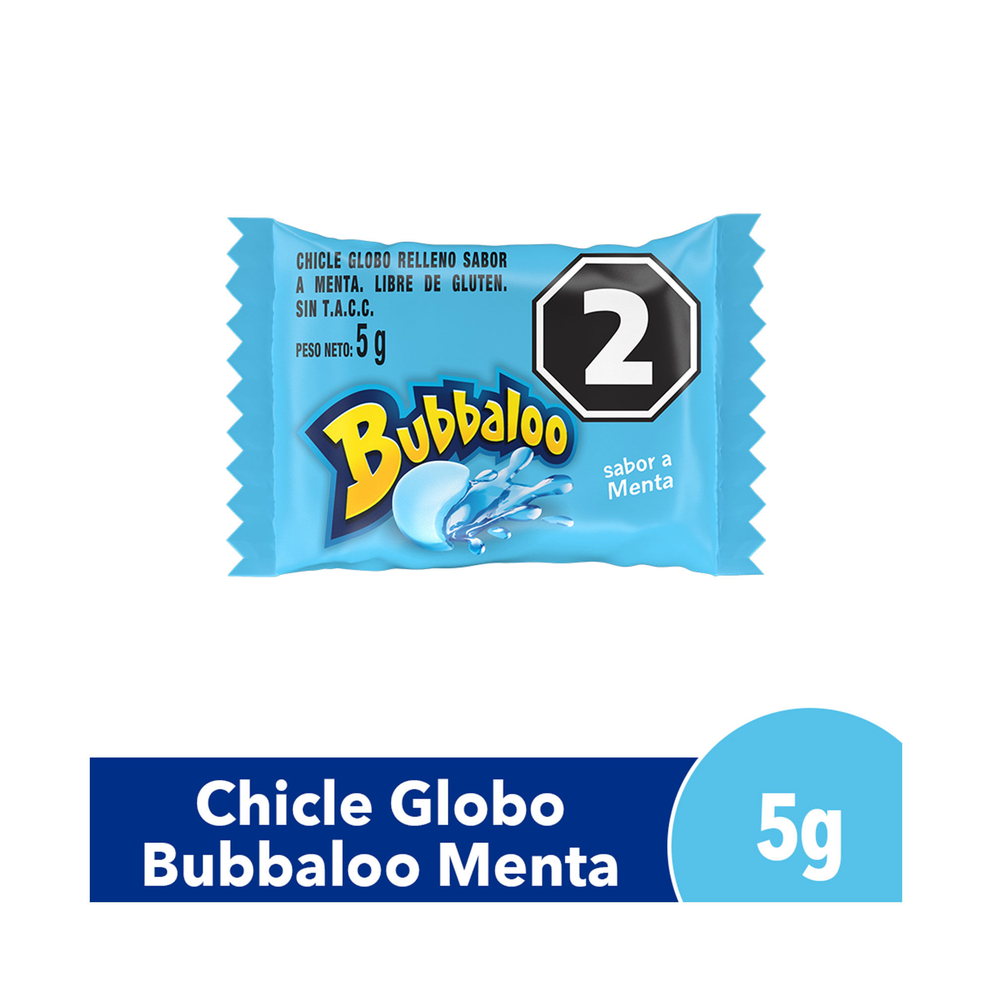 Chicle de menta Bubbaloo 5 g. - Carrefour