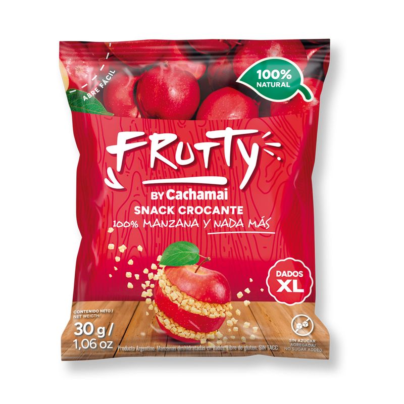 Snack de manzana roja Fruty deshidatada 30 g. - Carrefour