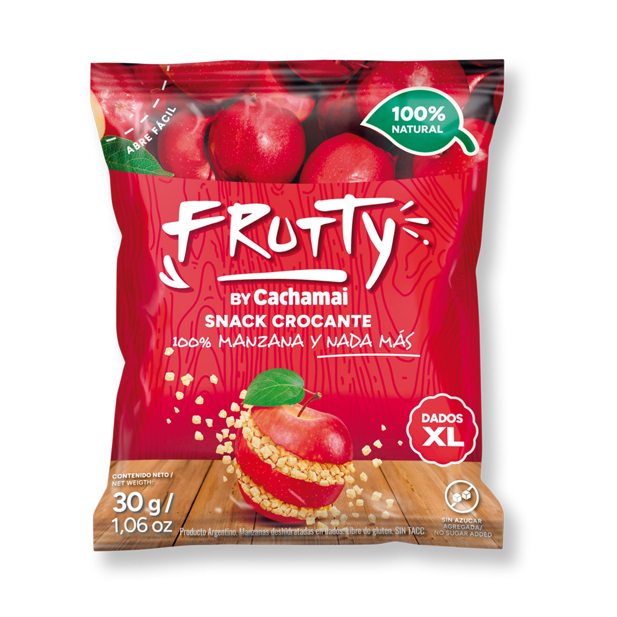 Snack de manzana roja Fruty deshidatada 30 g. - Carrefour