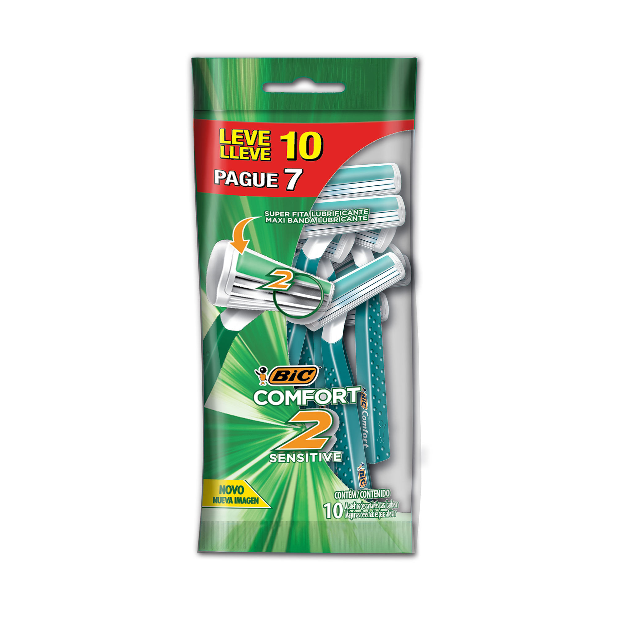 Maquina desechable Bic comfort twin 10 uni - Carrefour