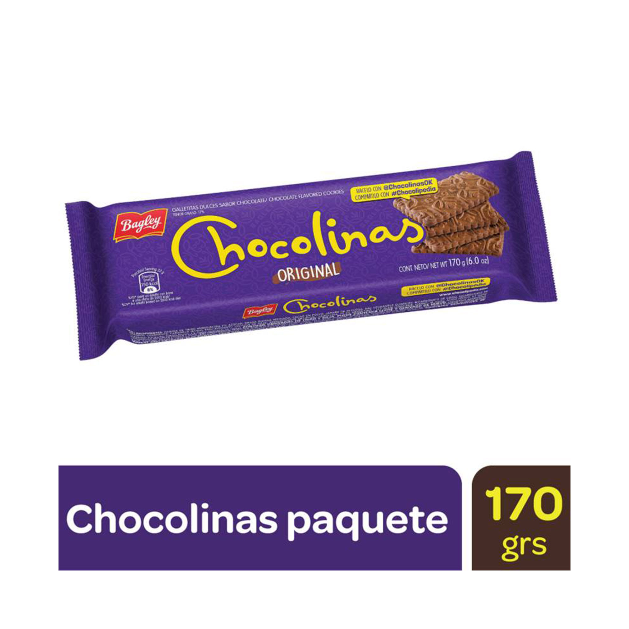 Galletitas Chocolinas de chocolate 170 g. - Carrefour