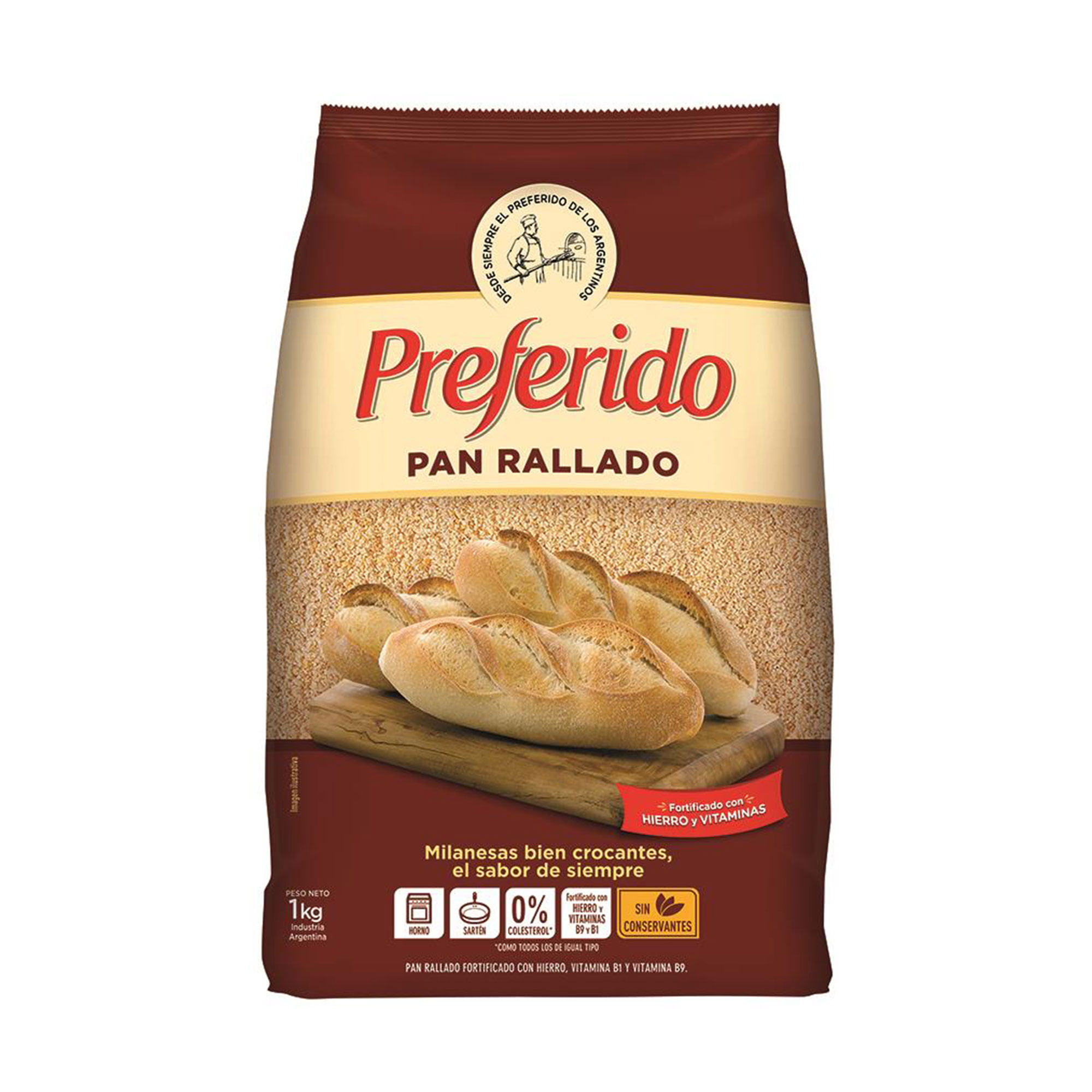 Pan rallado Preferido fortificado 1 kg. - Carrefour