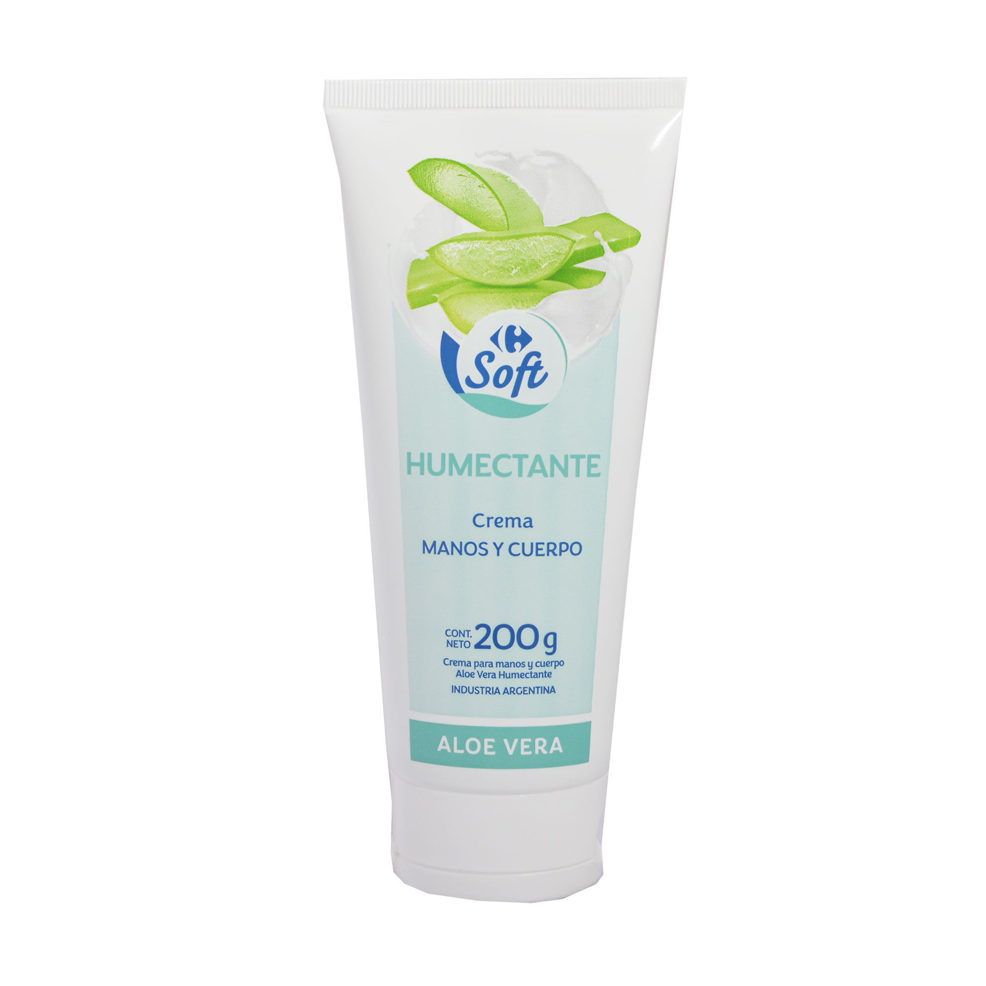 Crema corporal humectante Carrefour soft aloe vera 200 g. - Carrefour