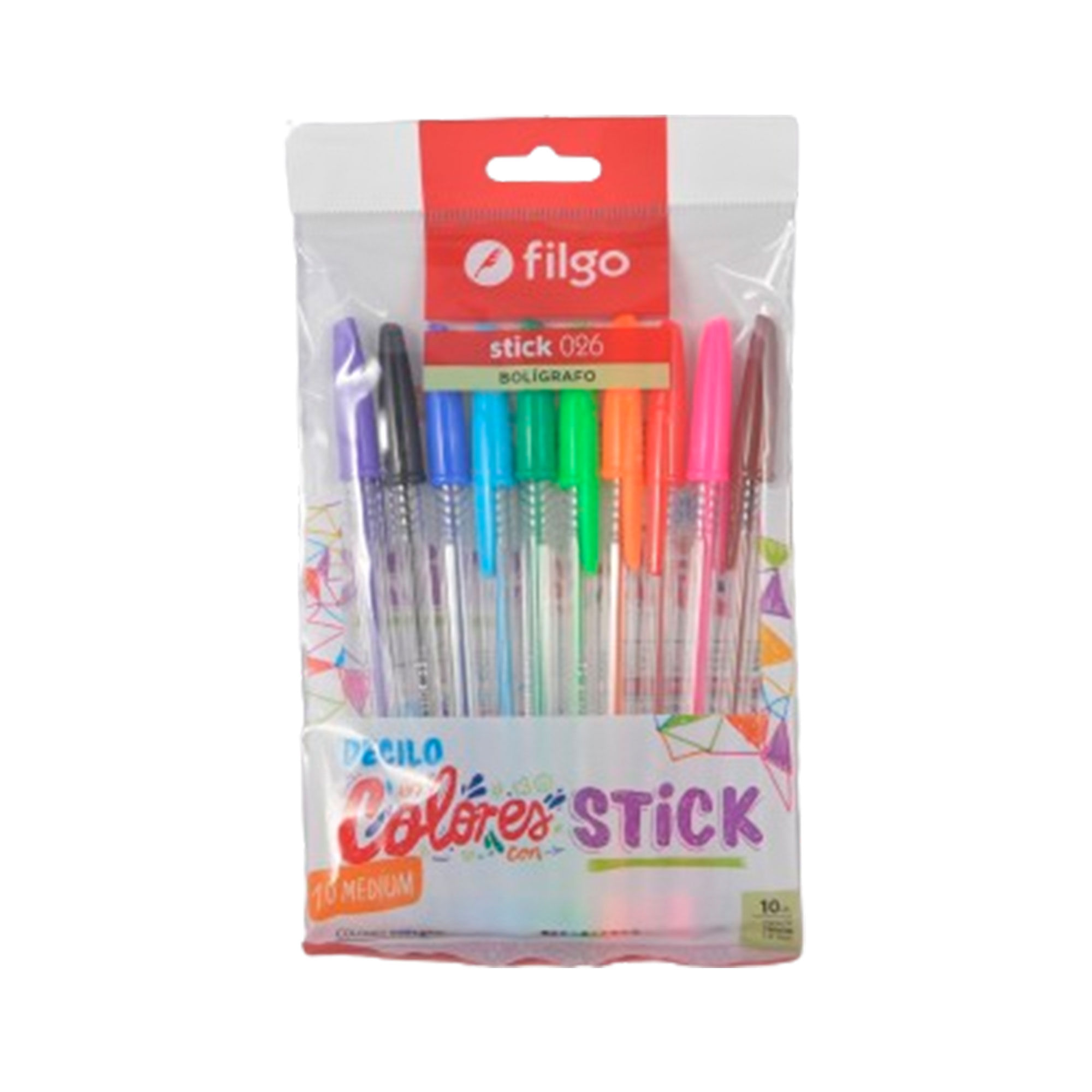 Bolígrafo Filgo stick x 10 uni - Carrefour