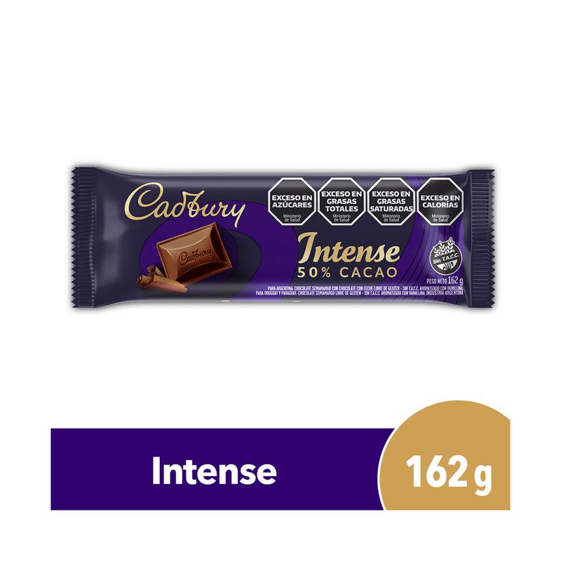 Chocolate Cadbury intense 162 g. - Carrefour