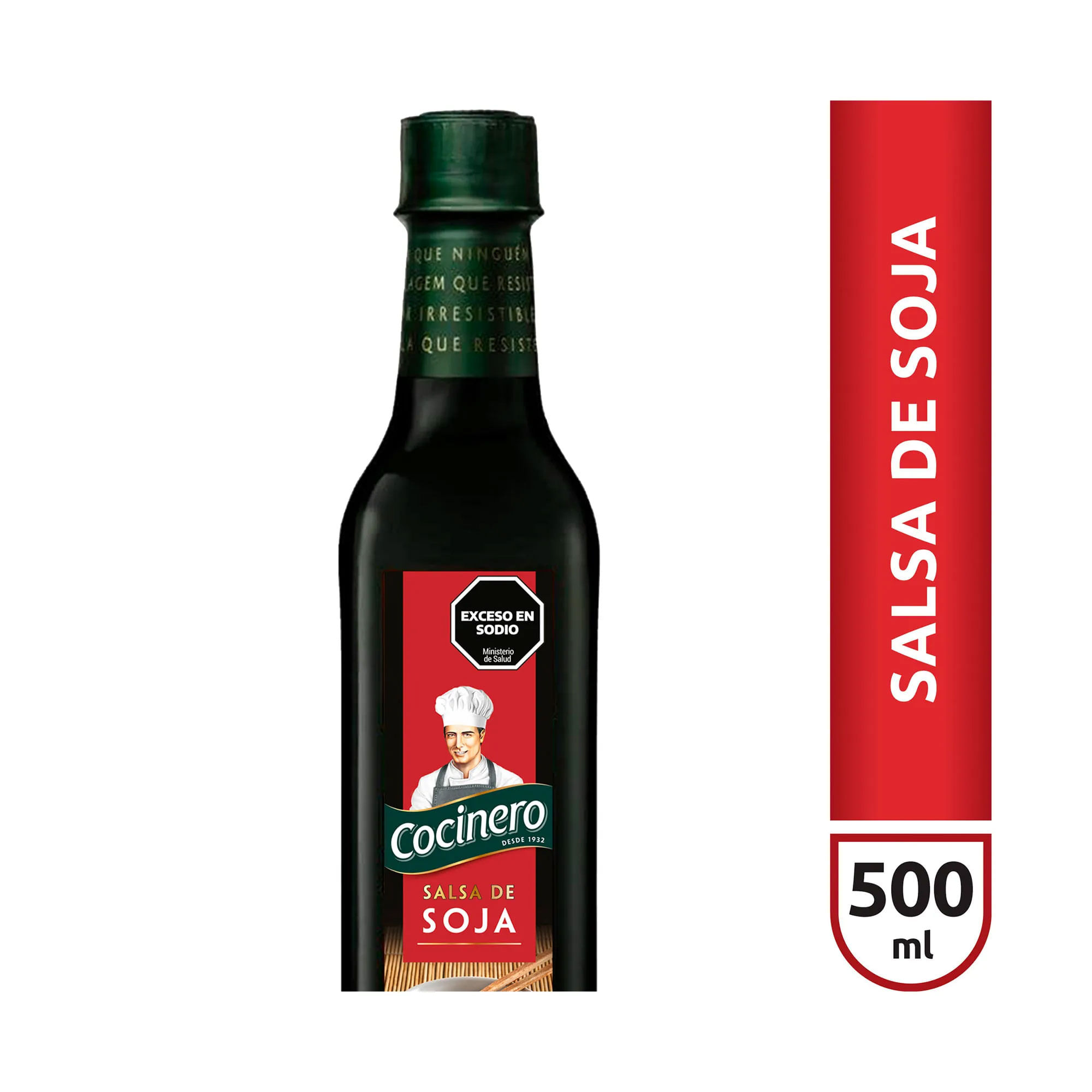 Salsa de soja Cocinero en botella 500 cc. - Carrefour