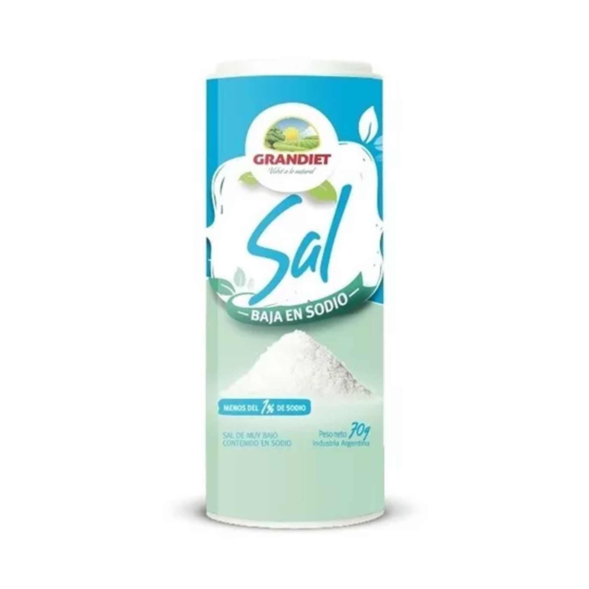 Sal fina bajo sodio Grandiet salero 70 g. - Carrefour