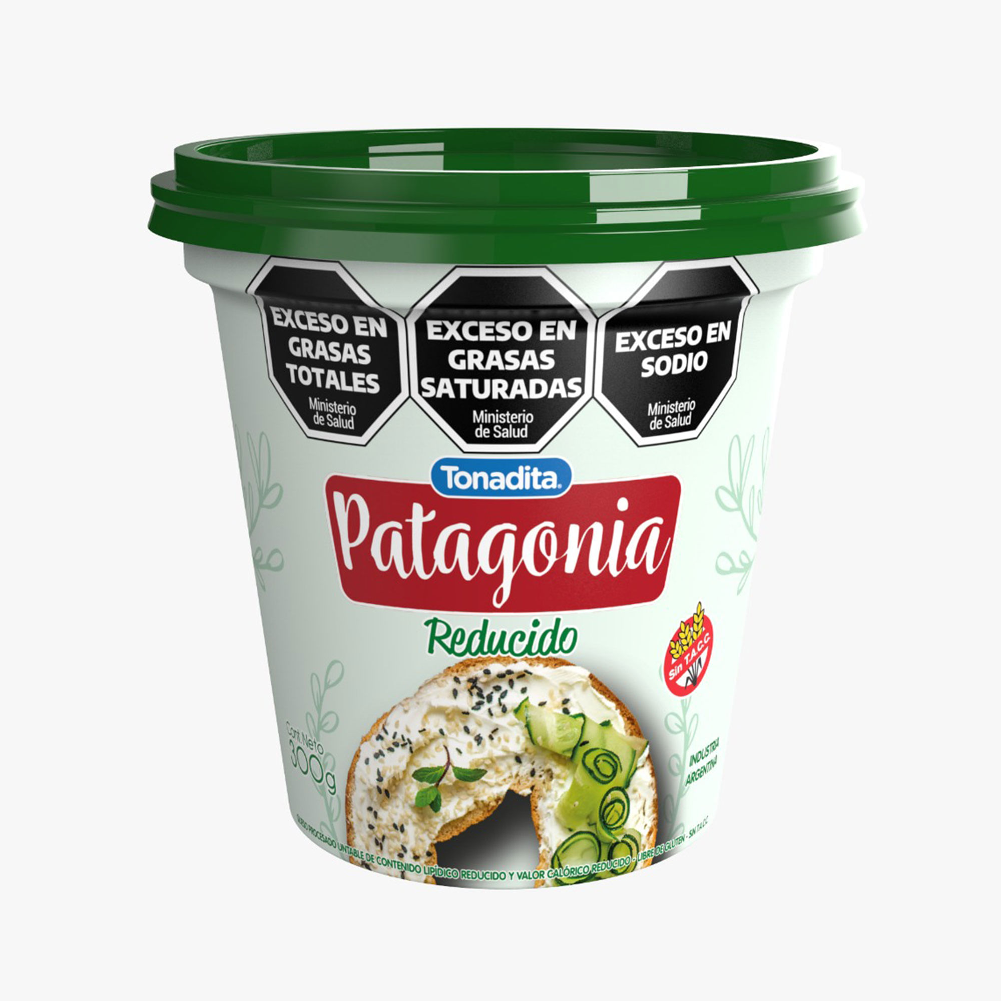 Queso untable Tonadita light patagonia en pote 300 g. - Carrefour