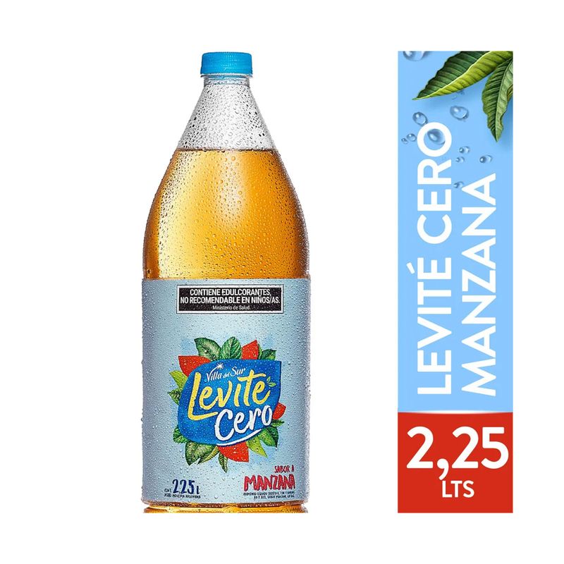 Agua saborizada de manzana Levité cero sin gas 2,25 lts - Carrefour
