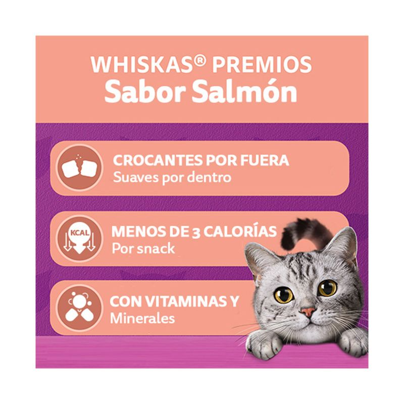 Snack para gato Whiskas salmón 40 grs - Carrefour