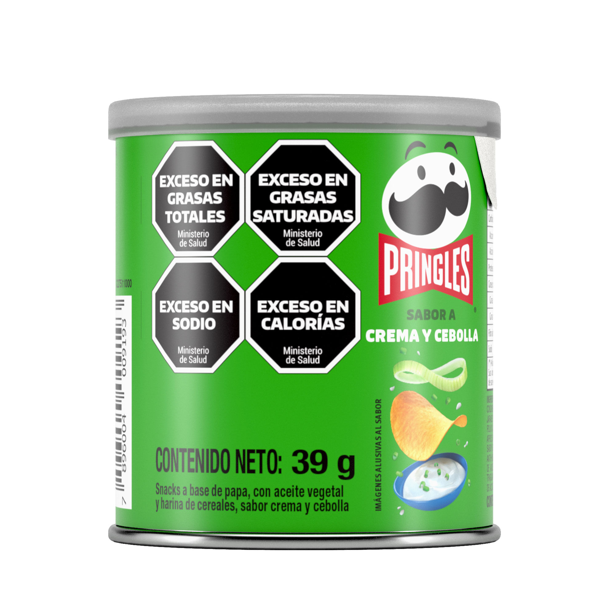 Papas fritas Pringles sabor crema y cebolla 39 g. - Carrefour