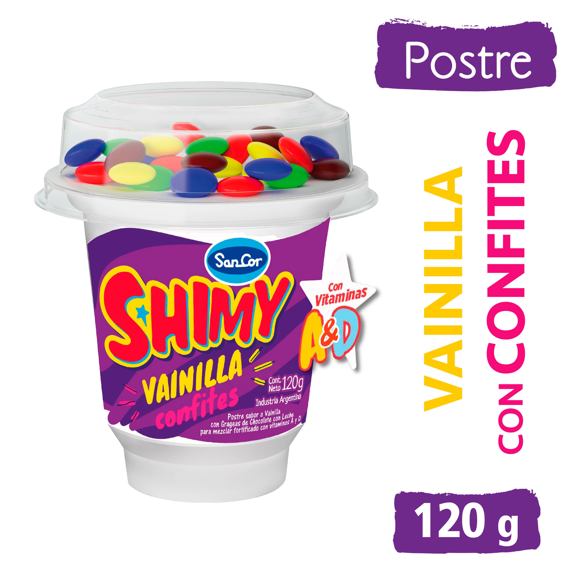 Postre vainilla rocklets Shimy en pote 120 g. - Carrefour