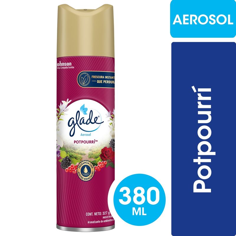 Desodorante de ambiente Glade potpourri en aerosol 360 cc. - Carrefour