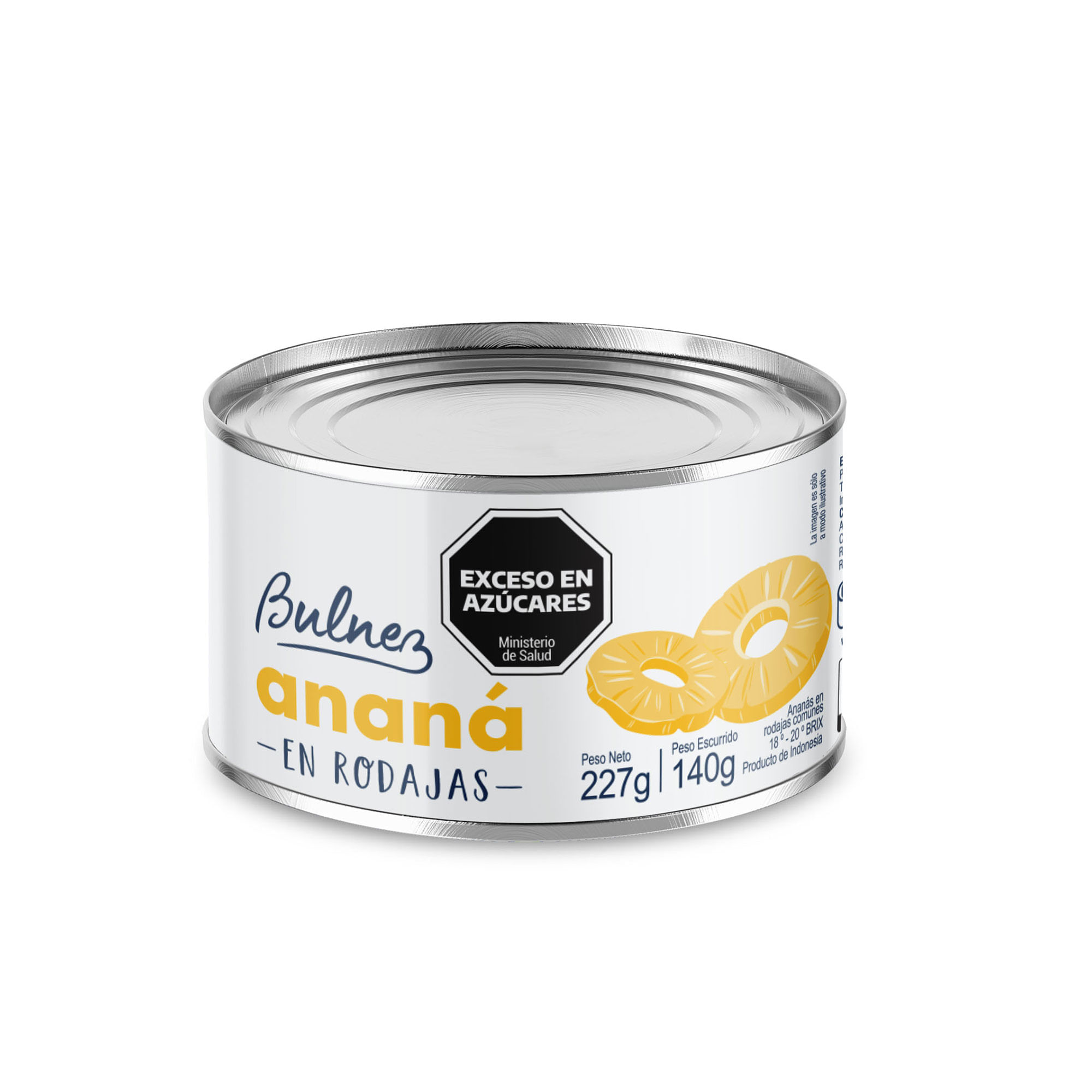 Ananá en rodajas Bulnez en lata 227 g. - Carrefour
