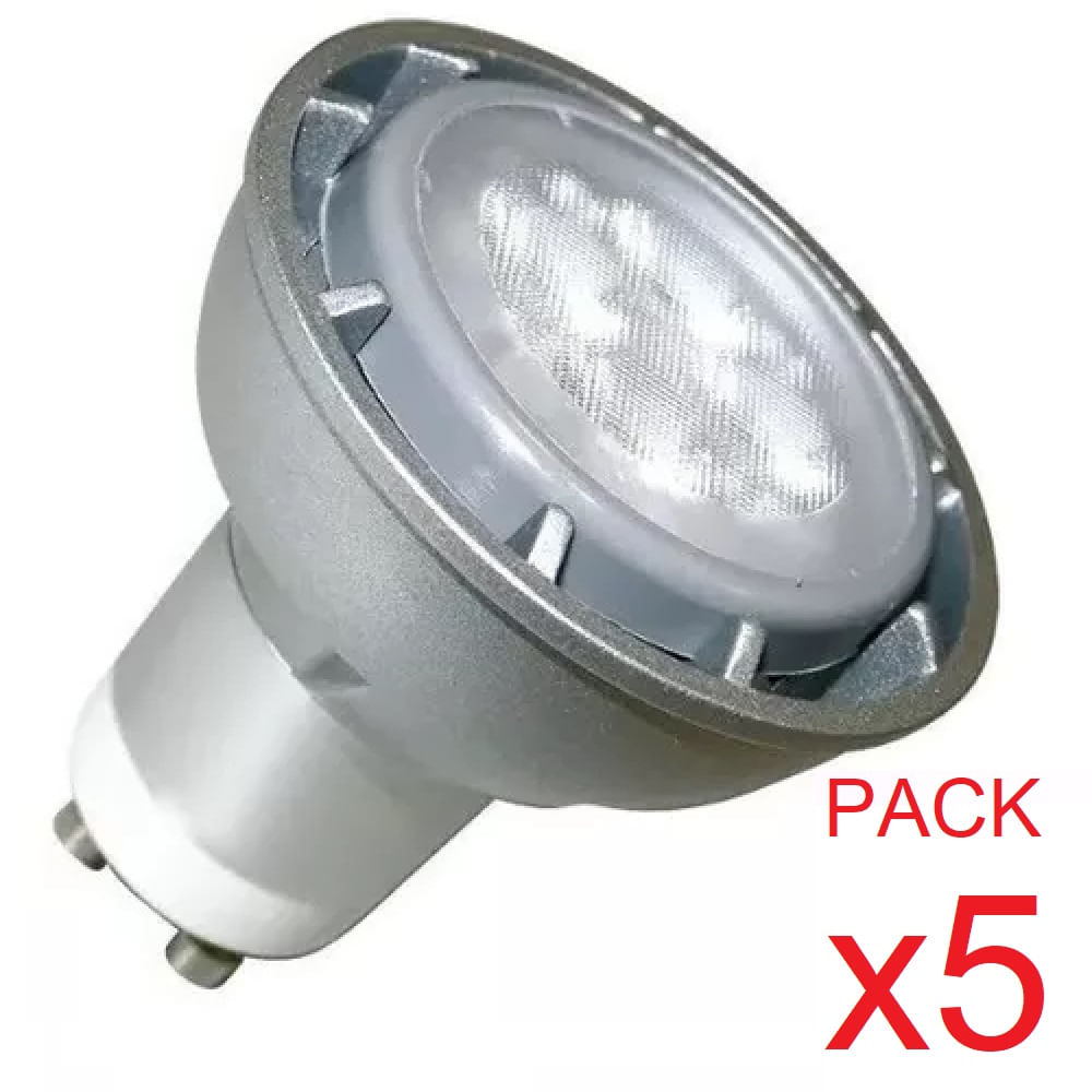 Lampara dicroica led gu10 7w luz dia TBCin pack x5 - Carrefour
