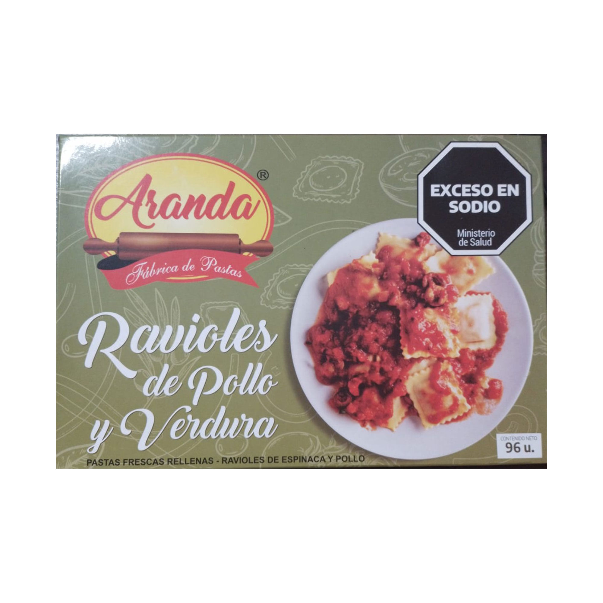 Ravioles de pollo y verdura Aranda en bandeja 96 uni - Carrefour