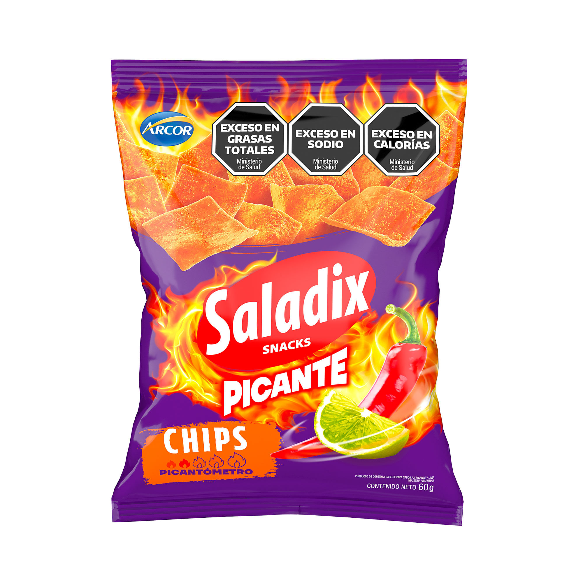 Galletitas Saladix chips picante 60 g. - Carrefour