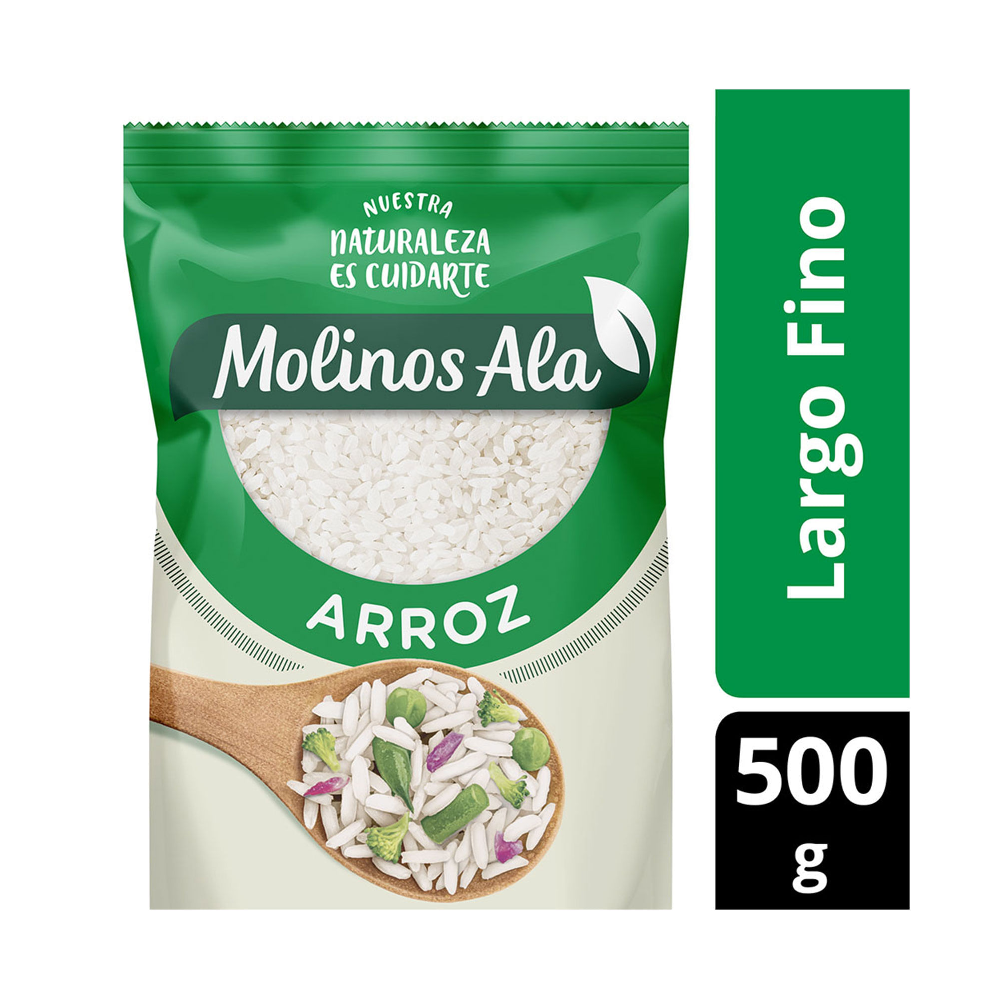 Arroz Molinos Ala largo fino 00000 bolsa 500 g. - Carrefour
