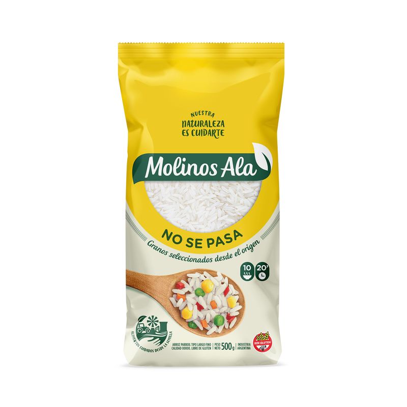 Arroz Molinos ala parboil dorado 500 g. - Carrefour