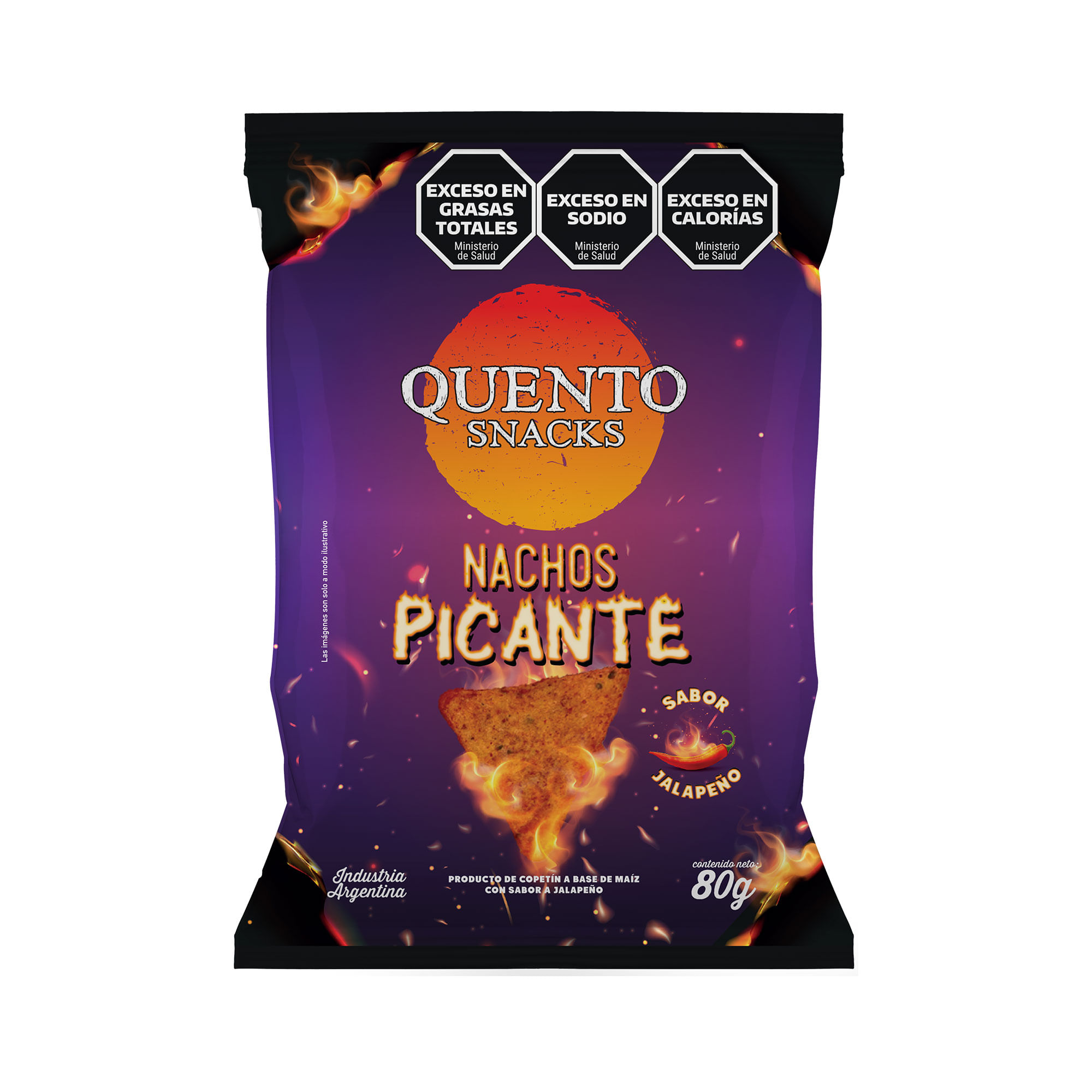 Nachos picantes Quento 80 g. - Carrefour
