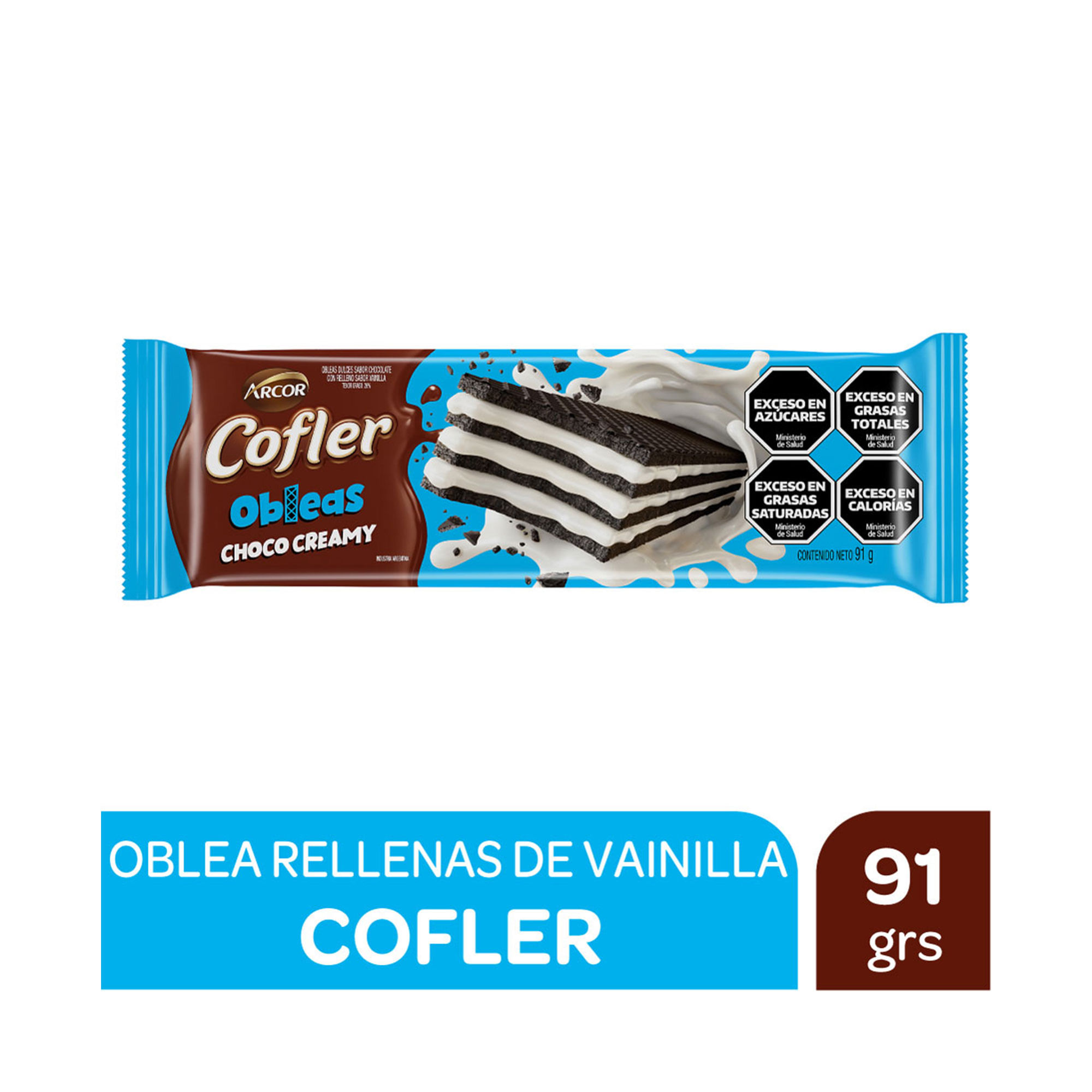 Obleas rellenas de vainilla Cofler 91 g. - Carrefour