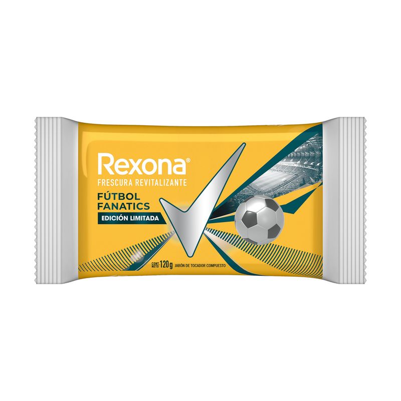 Jabón de tocador Rexona futbol fanatics 120 g. - Carrefour