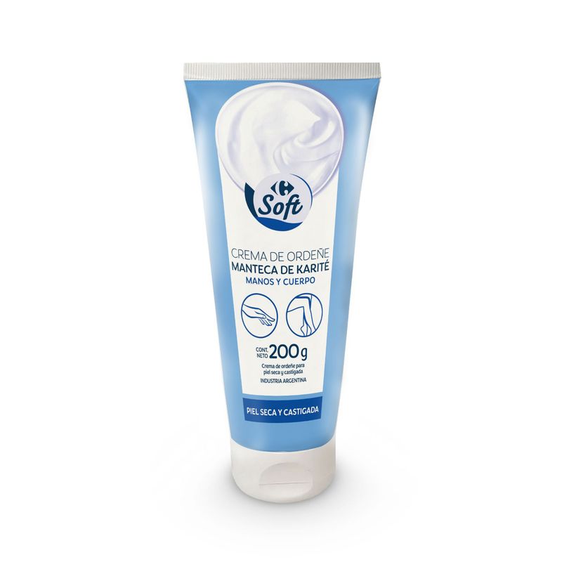 Crema de ordeñe para piel seca Carrefour Soft en pomo 200 g. - Carrefour